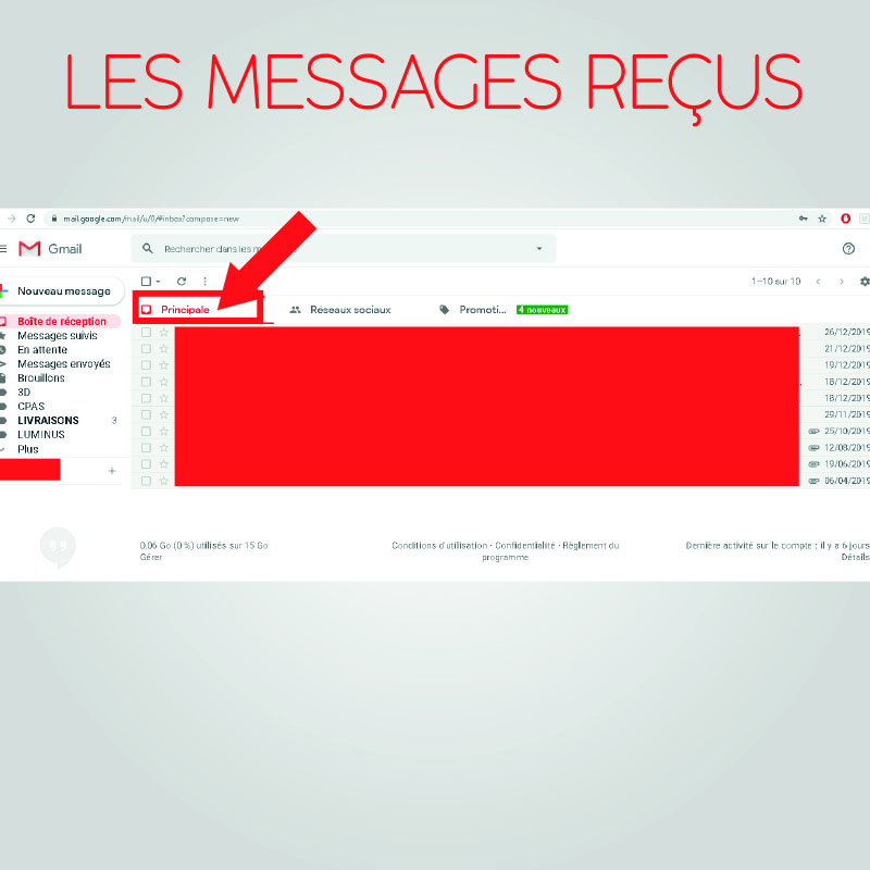 Les messages reçus | Perspectives